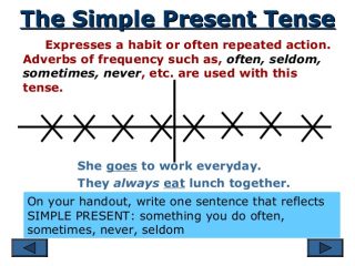 The use of simple present tense in English - English Grammar tenses