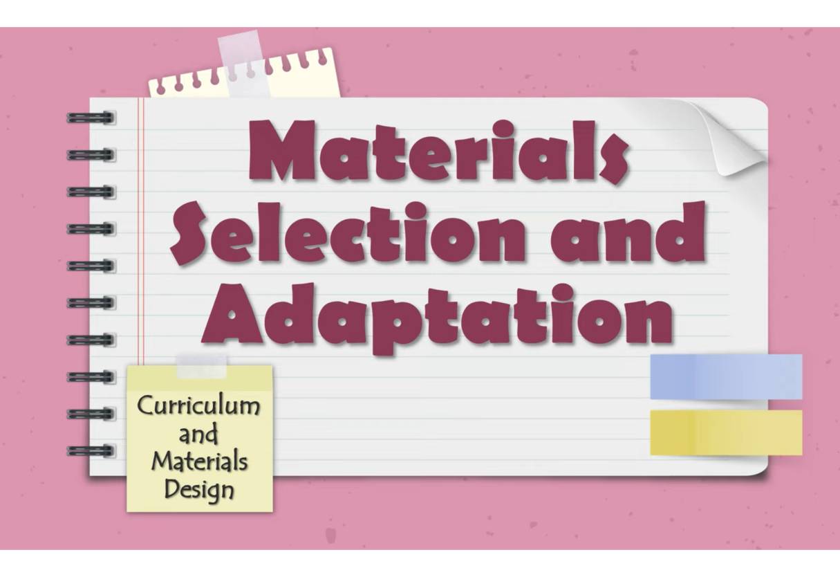 Key Principles in Adapting and Selecting EFL Materials